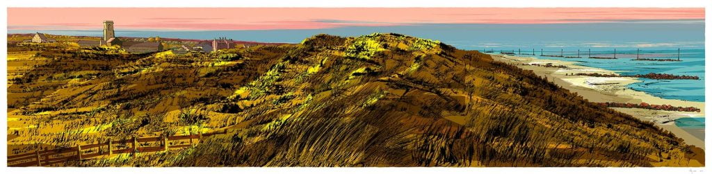 Norfolk Coast Waxham Sands Beach Panorama By Alej ez - Print and Framing